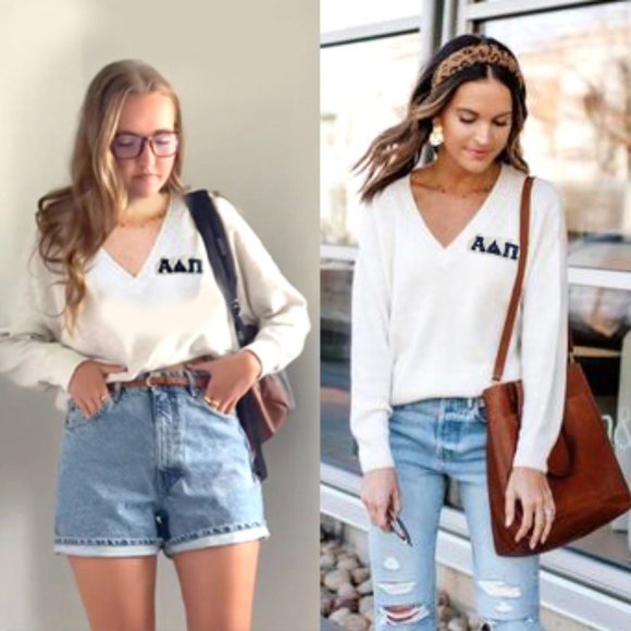 Vintage | Sweaters | Alpha Delta Pi Sweater | Poshmark